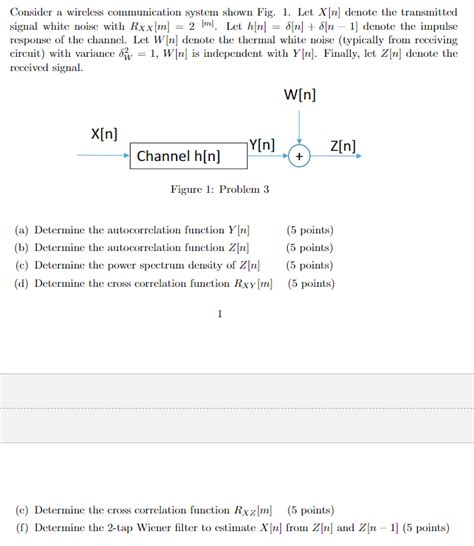 Solved Consider A Wireless Communication System Shown Fig