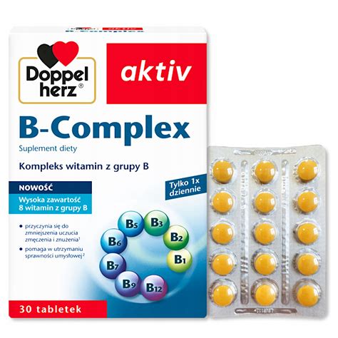 Doppelherz Activ B Complex 30 Tabletek 4009932571226 • Cena Opinie • Preparaty Witaminowo