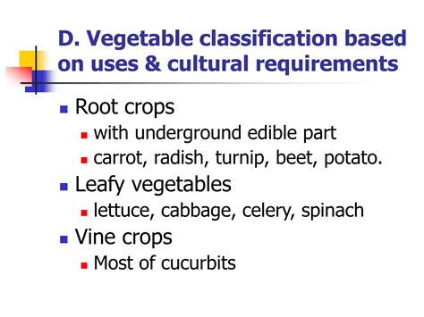 Classification Of Horticultural Crops Ppt