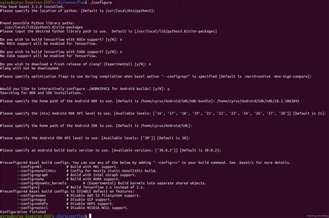 新装 Ubuntu 2004 Tensorflow Cpu 240 版本 编译安装 塌坑之旅ubuntu2004 Tensorflow Cpu版本 Csdn博客