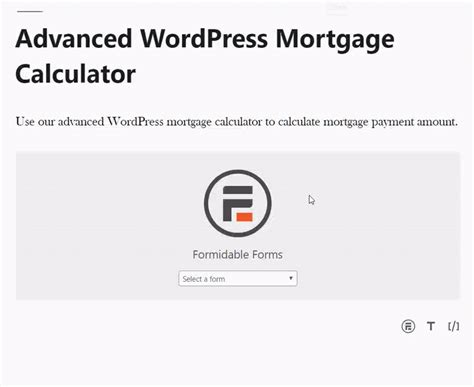 How To Add A Mortgage Calculator In Wordpress Step By Step