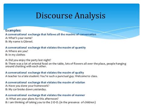 Discourse Analysis