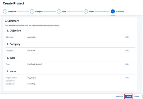 Create A Project From The Lobby Sap Tutorials