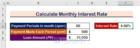 How To Calculate Interest Rate In Excel Ways ExcelDemy
