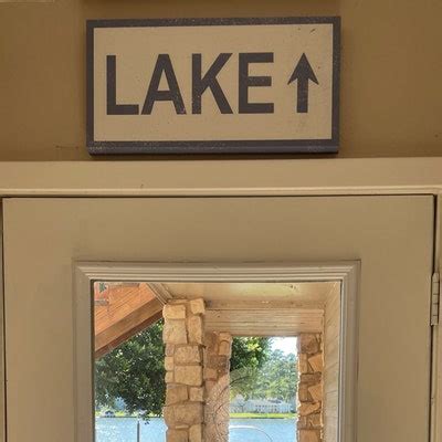 Large Canvas Lake Sign Lake Direction Sign Lake House Decor Rustic Lake