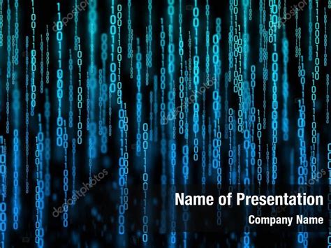 Binary Strings Powerpoint Template Binary Strings Powerpoint Background