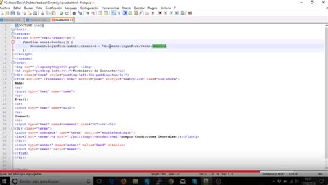 cómo crear una casilla de aceptación en un formulario por html y