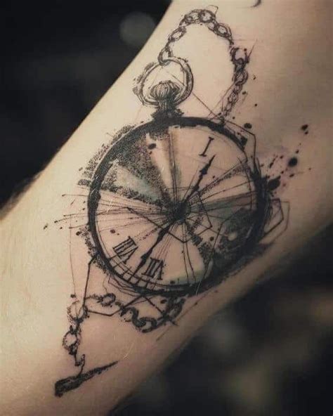 Chain Clock Tattoos