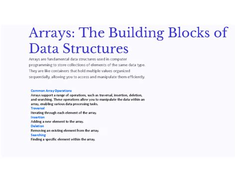 ankit singh array fgdvc arrays the building blocks of data