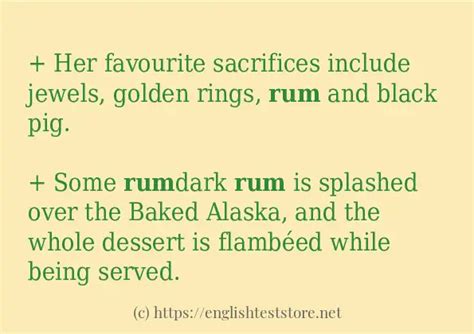 Rum Some Sentence Examples Englishteststore Blog