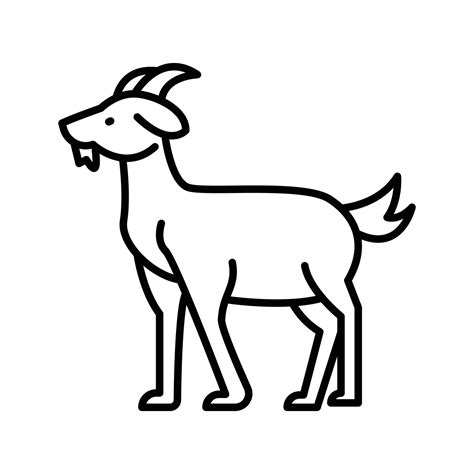 Goat Icon Outline Icon 38822284 Vector Art At Vecteezy