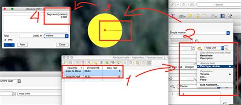 Coordinate System How To Use Map Units To Define Radius Of Point
