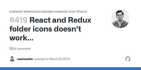 React And Redux Folder Icons Doesnt Work · Issue 419 · Material Extensions Vscode Material