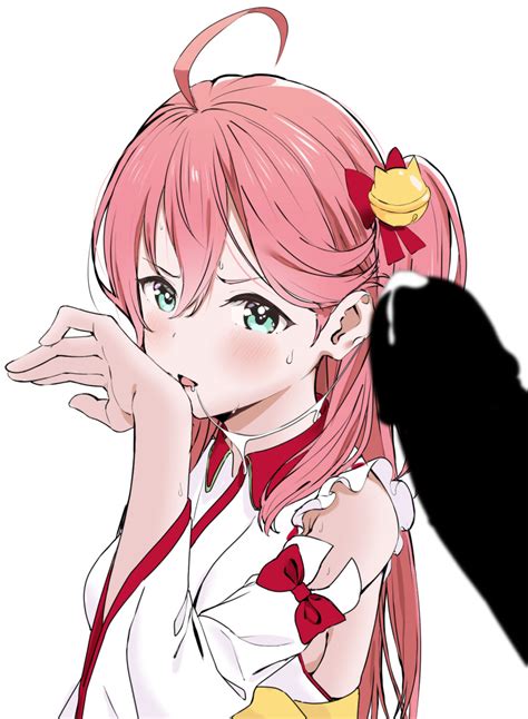 Rule 34 After Fellatio Ahoge Bell Blank Censor Bow Censored Cum Cum In Mouth Cum String