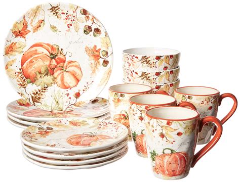 Harvest Splash 16pc Dinnerware Setservice For 4