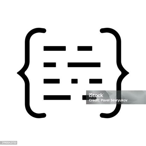 코드 브래킷 편지 Nlp 글리프 아이콘 벡터 일러스트 레이 션 단일 객체에 대한 스톡 벡터 아트 및 기타 이미지 단일 객체 라벨 말하기 Istock