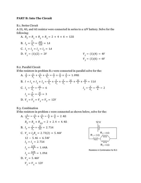 PART B Into The Circuit Chemistry Problems And Solution PART B Into The Circuit B Series