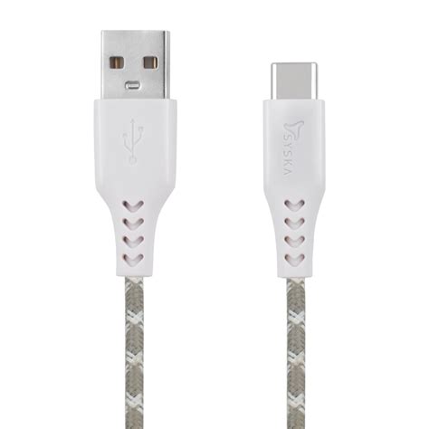 Syska Cccb Unbreakable Braided Material M Usb Type C Cable Compatible With Mobile Tablet