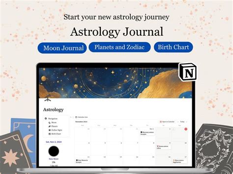 Astrology Notion Template Birth Chart Interpretation Planets And Zodiac Signs Template Astrology