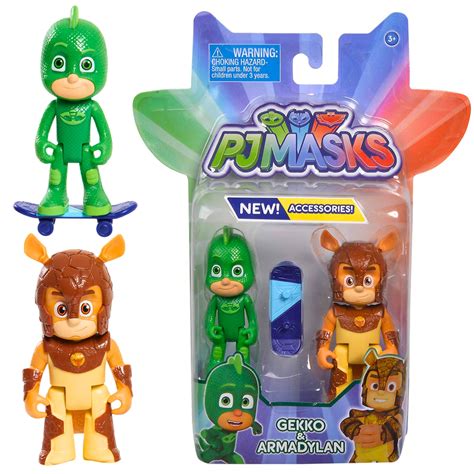 Simba Pj Masks Gekko And Armadylan 8cm 3″ Articulated Play Figure Toys