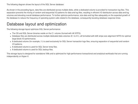 Sql Server Database Layout Dell Powerstore Microsoft Sql Server 2022