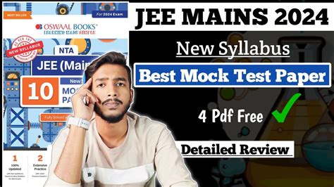 Best Mock Test Book For Jee Mains 2024 Oswaal Jee Main 10 New Syllabus Mock Test Papers Youtube