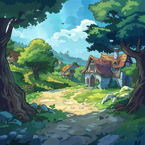 2d Game Plot Illustration Design In Vector Style Stock Image Image Of Tree Woodland 321518821