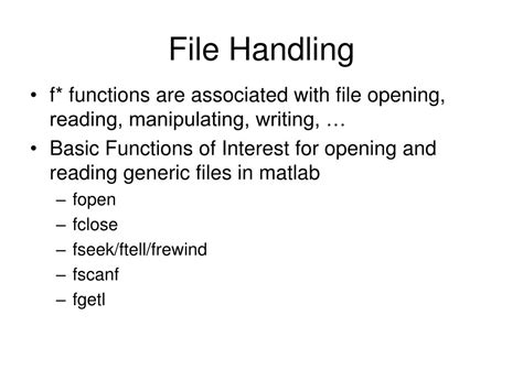 Ppt Matlab Training Session 10 Loading Binary Data Powerpoint