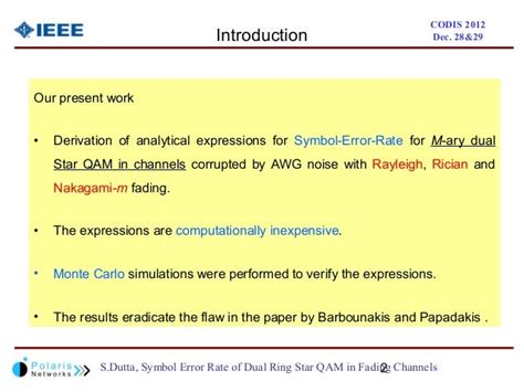 Symbol Error Rate Of Star Qam