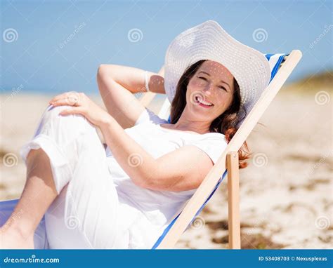 Beautiful Day On The Beach Stock Image Image Of Summer 53408703