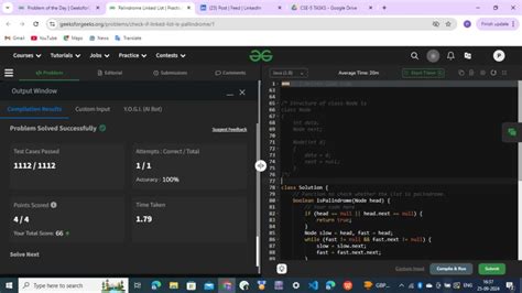 Padmavathi Muppidi On Linkedin Geekstreak2024 Codingchallenge Programming Palindrome