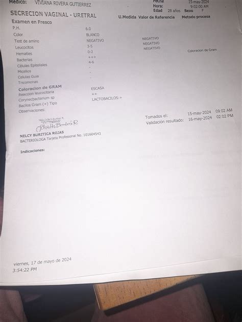 Examen Flujo Vaginal Babycenter