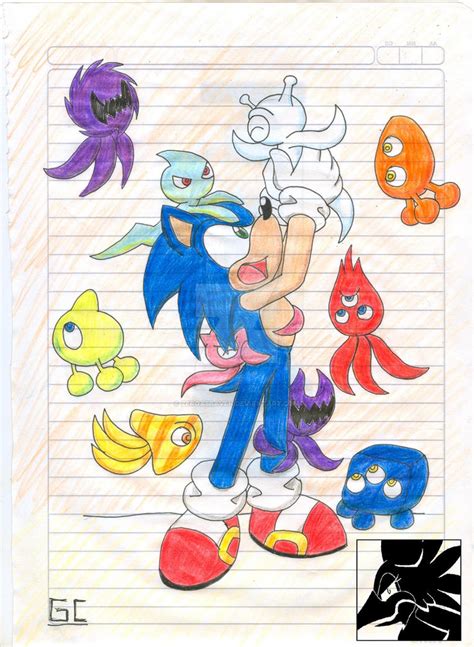 Sonic With All Wisps By Zeroa5raven On Deviantart