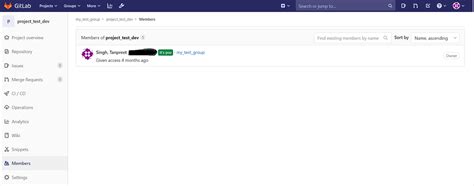 No Invite Membergroup Option Available For Project Created Under Any Groupsubgroup Self