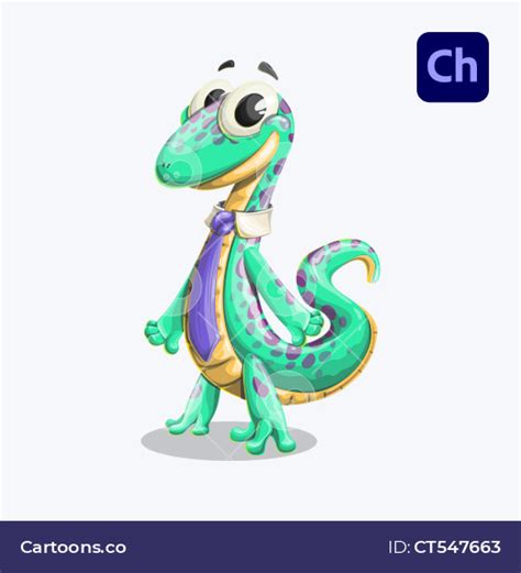 Gecko Adobe Character Animator Puppet Template Cartoons Co