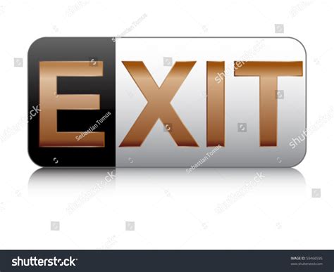 Exit Button Stock Vector Shutterstock