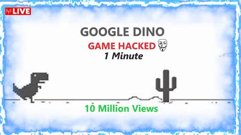 how to hack chrome dino game video 1 minute youtube