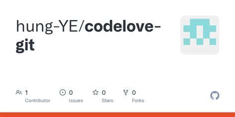Github Hung Yecodelove Git
