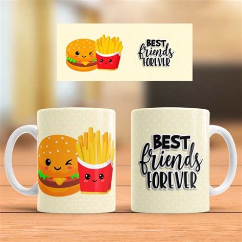 Mok Burger And Fries Cute T Cadeau Food Friends Best