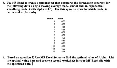 Solved Use MS Excel To Create A Spreadsheet That Compares Chegg