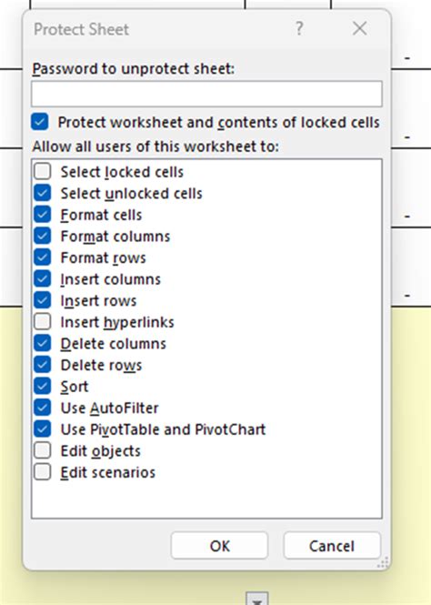 Excel Protected Cells Not Working Microsoft Qanda