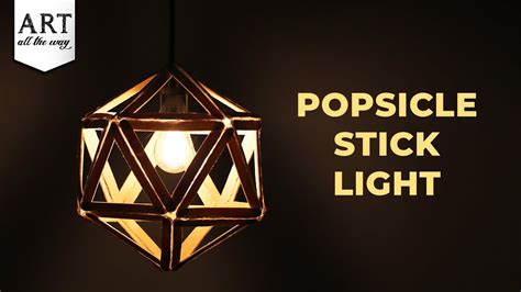 Popsicle Stick Crafts How To Make Creative Popsicle Stick Light Home Decor Diy