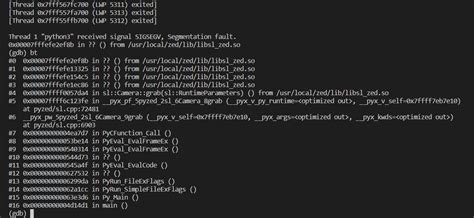Segmentation Fault With Grab In Spatial Mapping Tutorial Stereolabs Forums