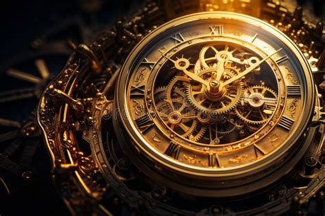 Classic Steampunk Professional Background Stock Illustration