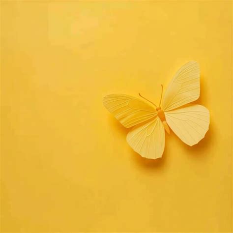 Download Yellow Paper Butterfly On Yellow Background Backgrounds Online