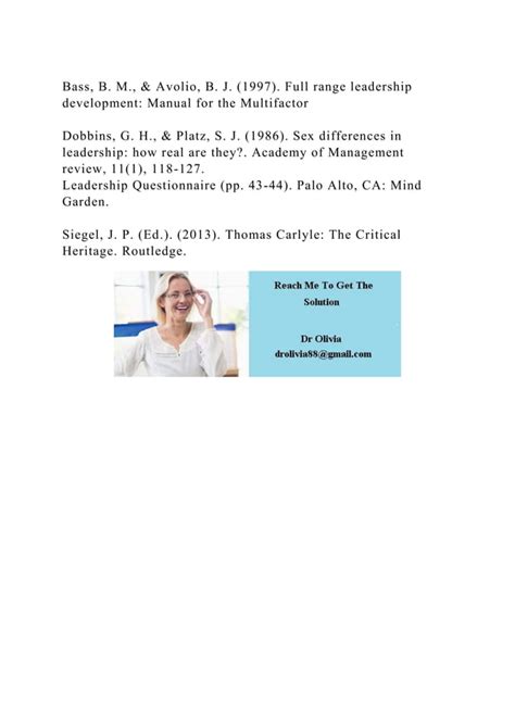 Running Head Literature Review On Leadership 1literature Re Docx