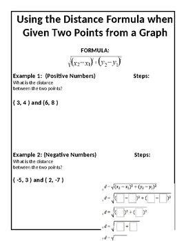 Pythagorean Theorem Distance Formula Notes Distance Formula Pythagorean Theorem Theorems