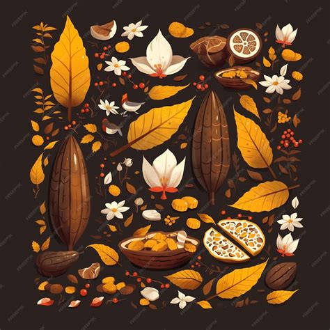 Premium Vector Malaysian Cocoa Patterns With Traditional Elements