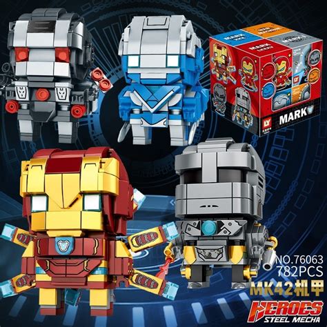 Iron Man Assembling Model Transforming Creative Thinking ชุดของเล่นฟิก