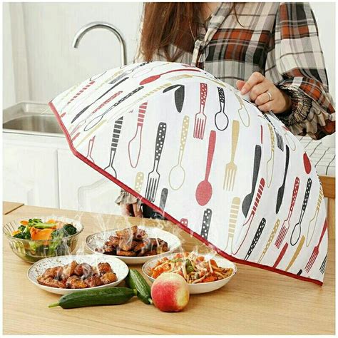 Jual Tudung Saji Penutup Makanan Lipat Ukuran Besar 68cm Alumunium Foil